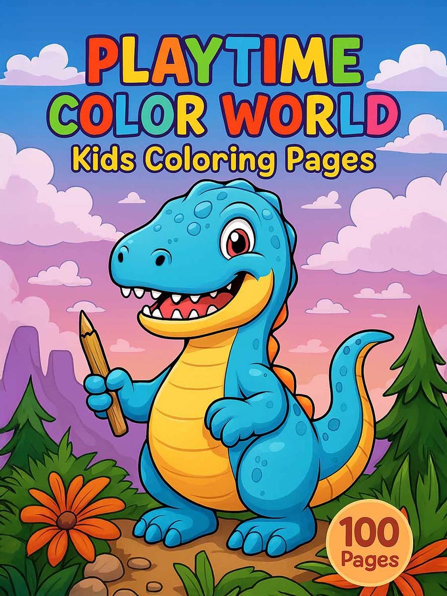 Playtime Color World – 100 Kids Coloring Pages | Junior Genius Media