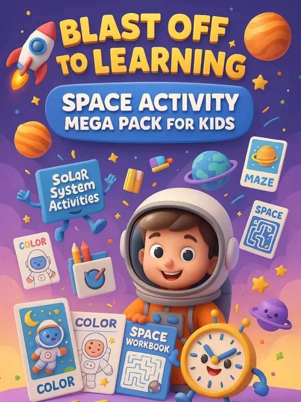 Blast Off to Learning – Space Activity Mega Pack for Kids (245 Pages ...